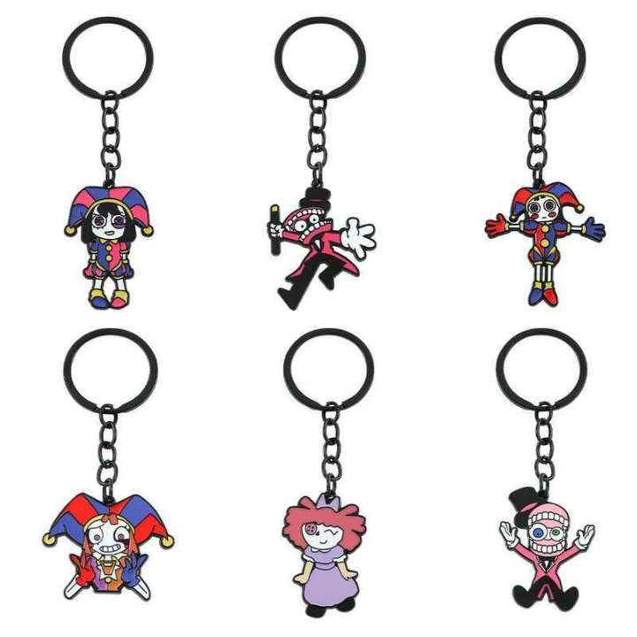 NEW The Amazing Digital Circus Keychain Pomni Jax Figure Toy Anime Key ...