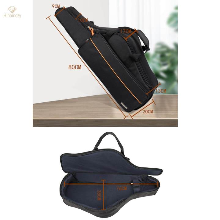 Saxophone Storage Case Accessories Water Resistant with Exterior Pocket ...