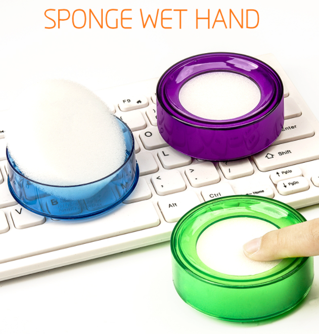 Wet Hand Round Device, Money Counting and Cash Register Sponge Dip Box ...