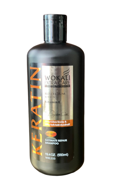 Keratin Wokali extra care ultimate repair shampoo Vitamin E | Daraz.lk
