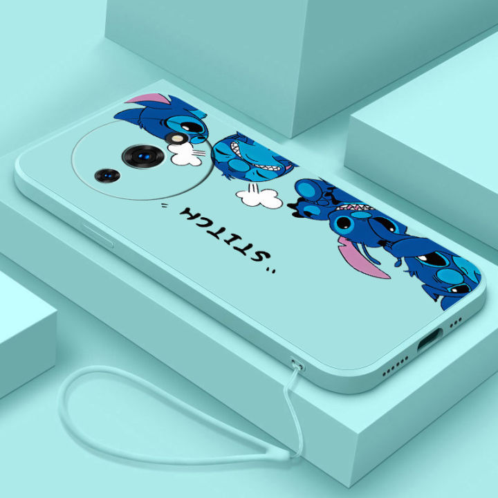 Redmi A3 Cartoon Monsters Mobile Case Big Eyes Stitch Liquid Candy ...