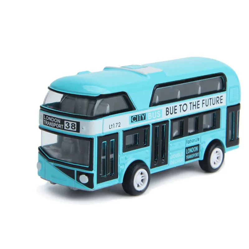 2X Double- Bus London Bus Design Car Toys Sightseeing Bus Vehicles ...