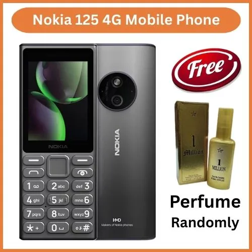 Nokia 125 4G Mobile Phone with Free Perfume, Nokia 125 4G Feature Phone ...