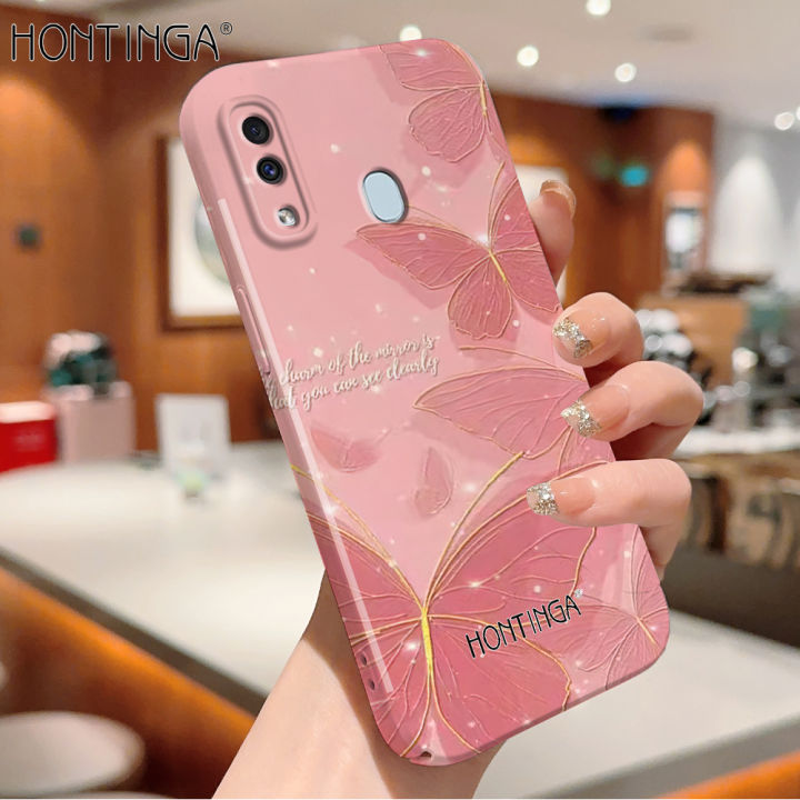 Hontinga for Samsung Galaxy A20 A30 Back Cover Colorful Butterflies All ...