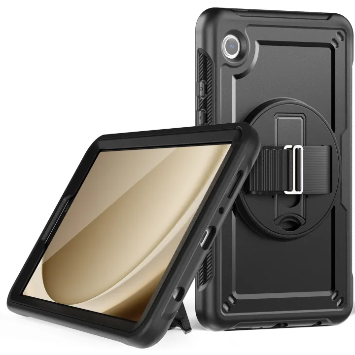 Honeycomb Hand Grip Turntable Stand Tablet Case For Samsung Galaxy Tab ...