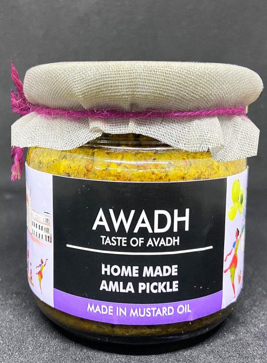 AWADH- Amla Pickle Made in Mustard Oil | Gooseberry Pickle Make in ...