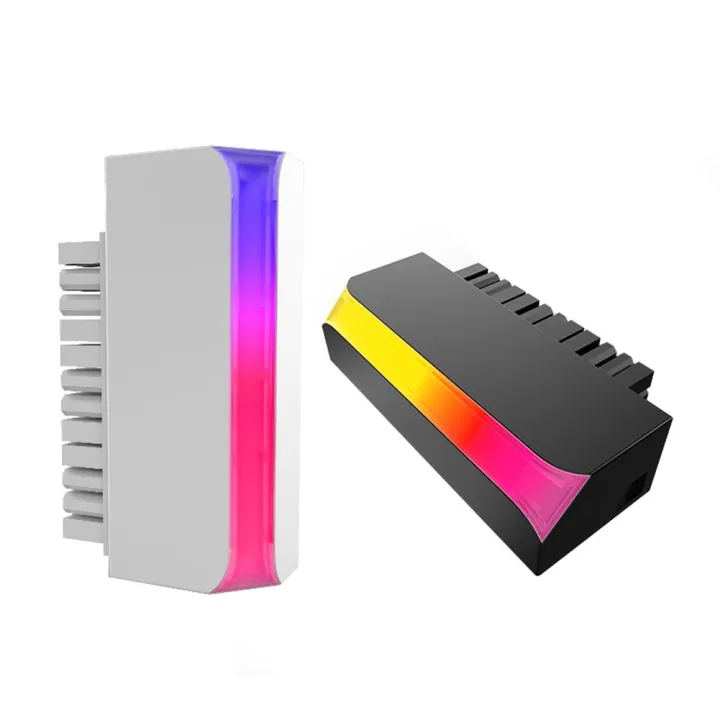 2Pcs ATX 24 Pin To 90° ARGB Plug Adapter for PC Mainboard Motherboard ...