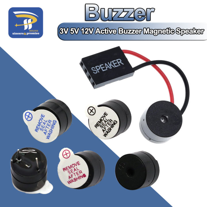 10Pcs 3V 5V 12V Active Buzzer Magnetic Long Continous Beep Tone Alarm ...