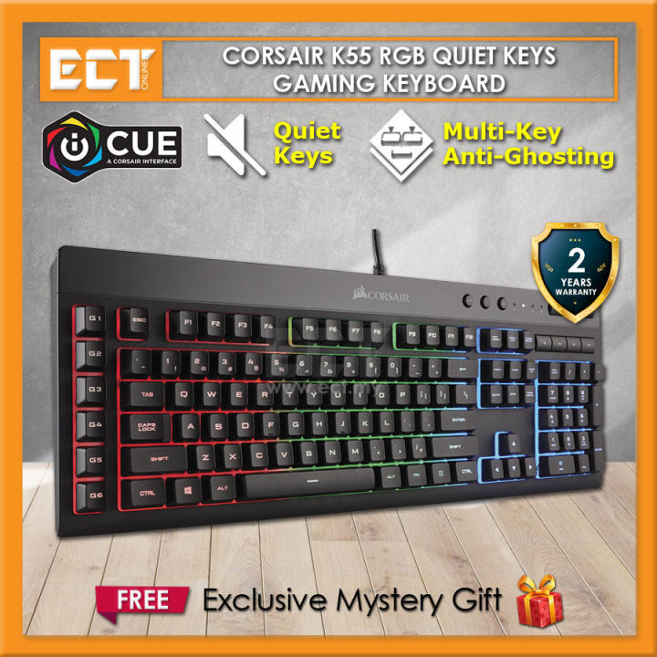Corsair K55 RGB Quiet Keys Gaming Keyboard | Daraz.lk