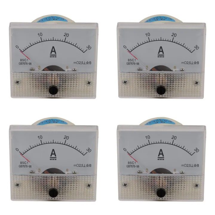 ICQURBT 4X 85C1-A Dc Analog Ampere Meter Panel Meter Gauge 30A Amp ...