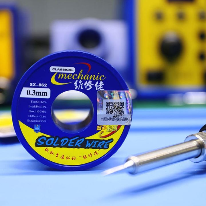 MECHANIC SX-862 Rosin Core Solder Wire 60g 0.3/0.4/0.5/0.6/0.8/1.0/1 ...