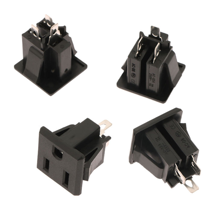 North American & Japanese Standard, 5 Pack, 15A 125V AC, 3 Pin Power ...