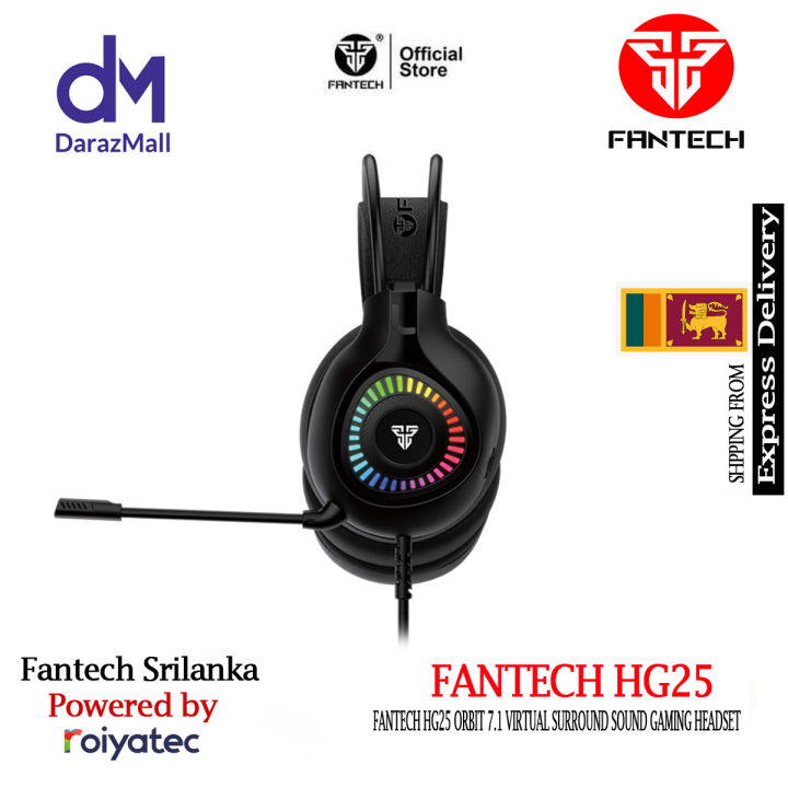 FANTECH HG25 ORBIT 7.1 VIRTUAL SURROUND SOUND GAMING HEADSET | Daraz.lk