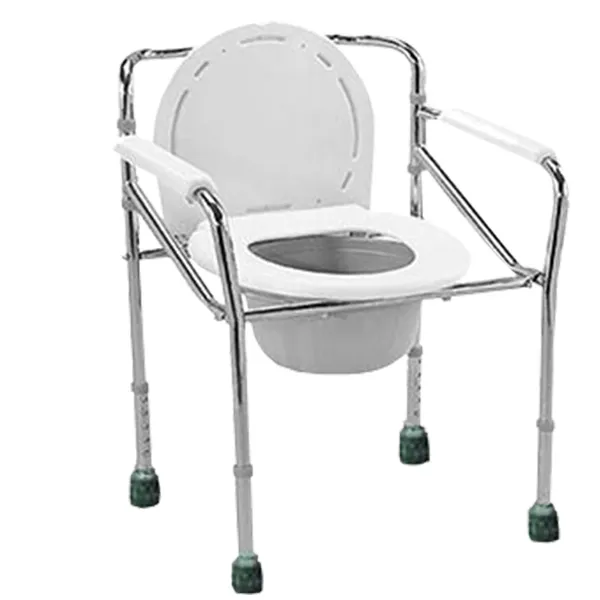 Commode Chair Without Wheel - 3-in-1 Foldable Height Adjustable Commode ...