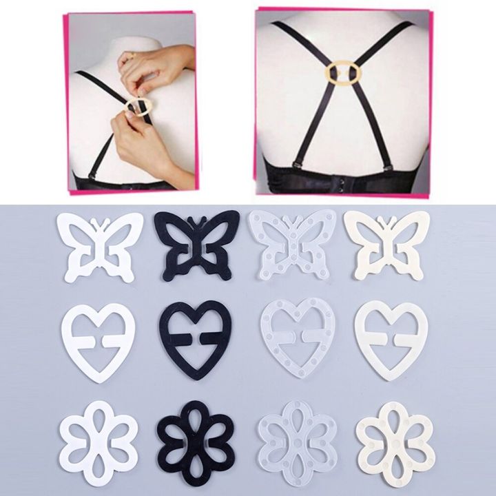 【cw】 Invisible Non slip Buckle Underwear Back Shoulder Strap Holders ...
