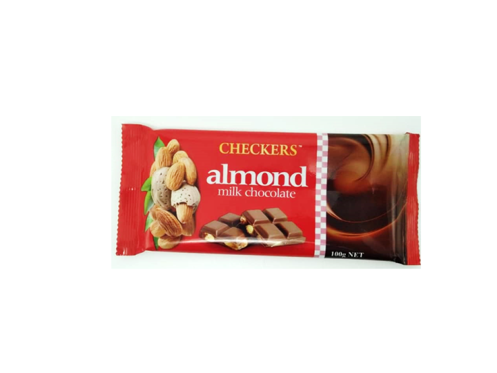 Checkers Bar Almond Milk Chocolate Bar [100g] | Daraz.lk