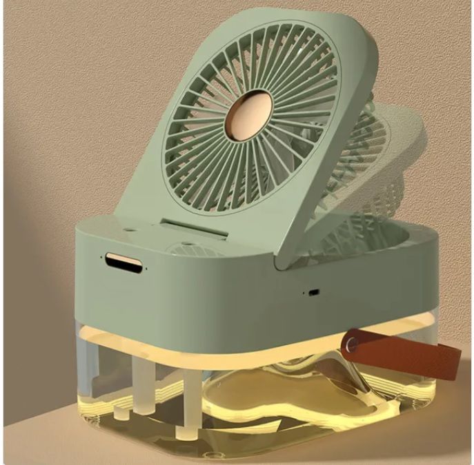 Dual spray Night light water mist air conditioner fan with | Daraz.lk