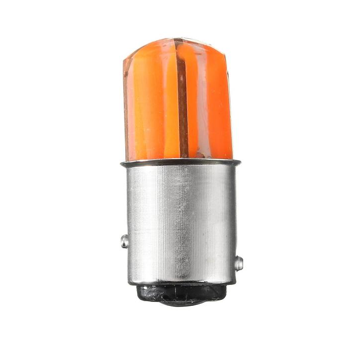 4Pcs Red 1157 COB DC12V 170ma All light 2.5W 1120lm Silicon light car ...