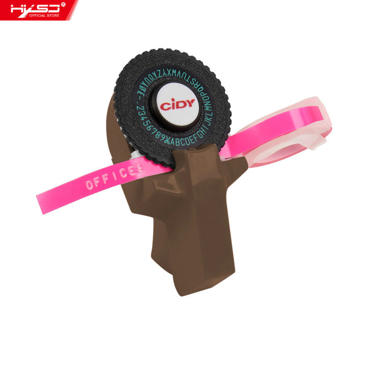 HXSJ Mini Portable Manual Label Maker Diy 3D Embossing Label Writer ...