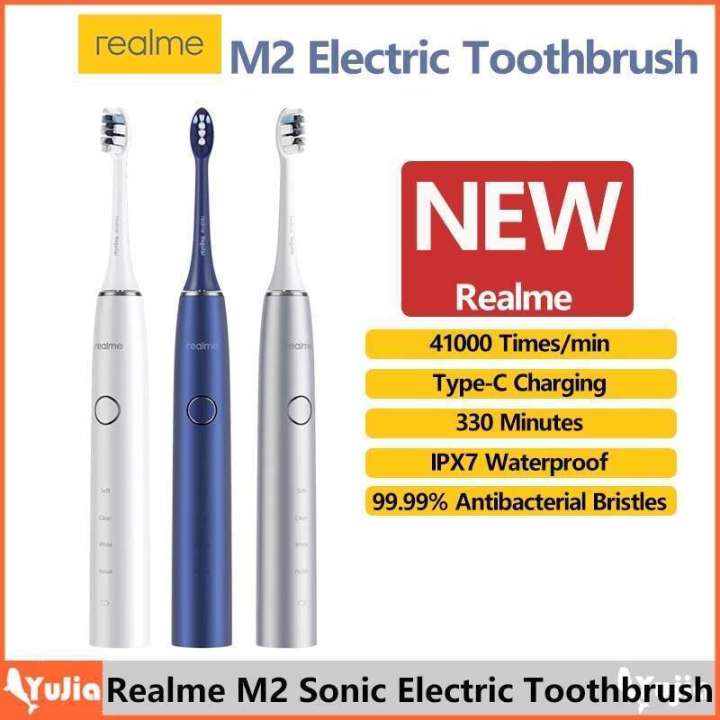 realme M2 Sonic Electric Type C IPX7 Waterproof Toothbrush asa | Daraz.lk