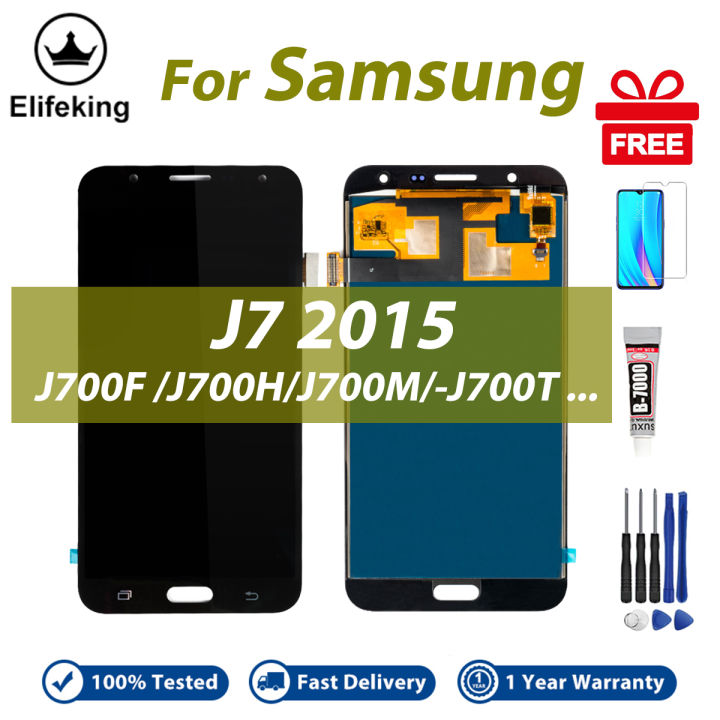 LCD For Samsung Galaxy J7 2015 J700 SM-J700F J700H J700M Display Touch Screen Assembly ...