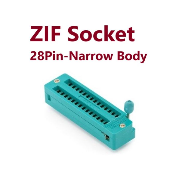 28 Pin Narrow Body ZIF Socket for Programming & Testing ICs | Daraz.lk