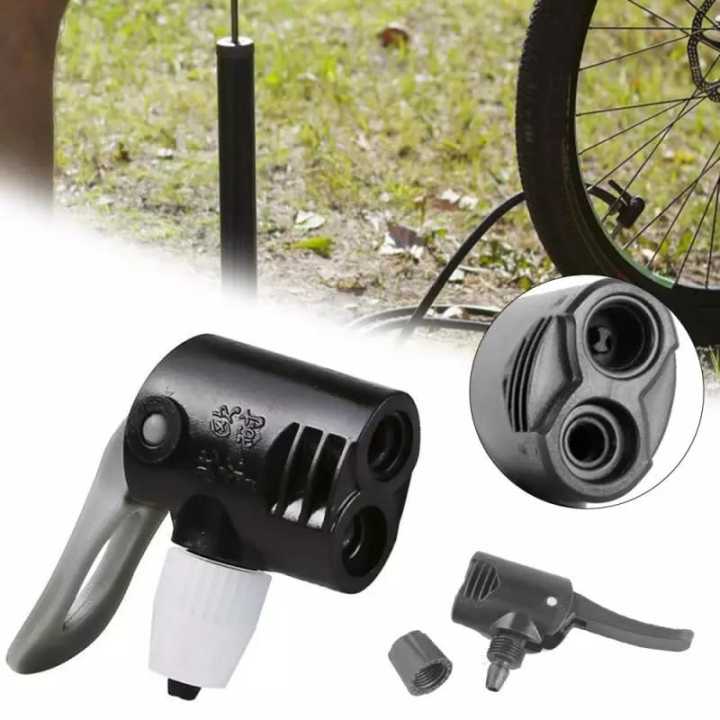 Bicycle Double Head Air Pump Nozzle | Daraz.lk