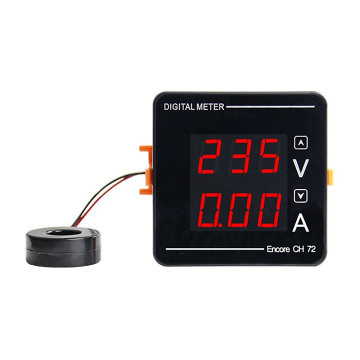 Digital Display Voltage and Current Dual Display Meter AC50-500V 0-120A ...
