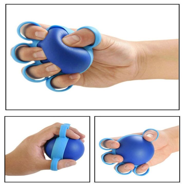 1pcs Five-finger grip ball Hand Therapy Grip Strengthener Finger ...