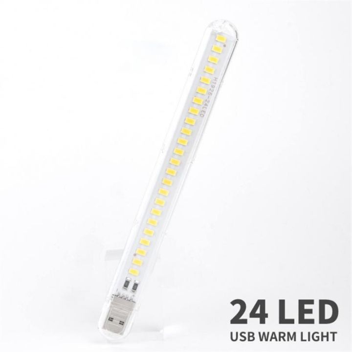 Mini Portable Lamp Reading Book Lamp USB 24 LED Light Book Light DC5V Small NightLights For ...
