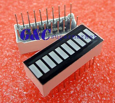 10PCS 10 Segment Digital Green LED Bar Graph Display Ultra Bright ...