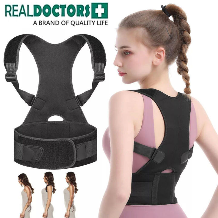 Real Doctors Posture Support Brace Reduce Back Pain Correction ...