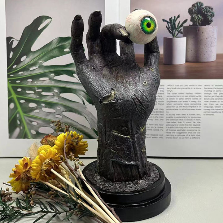 Gothic Hand Eyeball Sculpture Horror Themed Home Decor Devil Hand ...