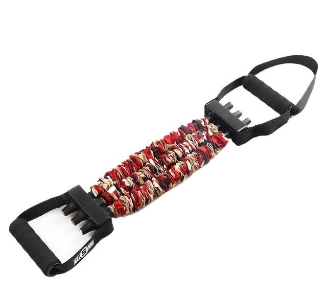 Natural Latex 3-Hole Resistance Stretcher, Chest Expander Stretch Bands ...