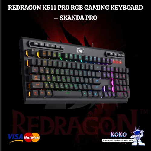 REDRAGON K511 PRO RGB GAMING KEYBOARD – SKANDA PRO | Daraz.lk