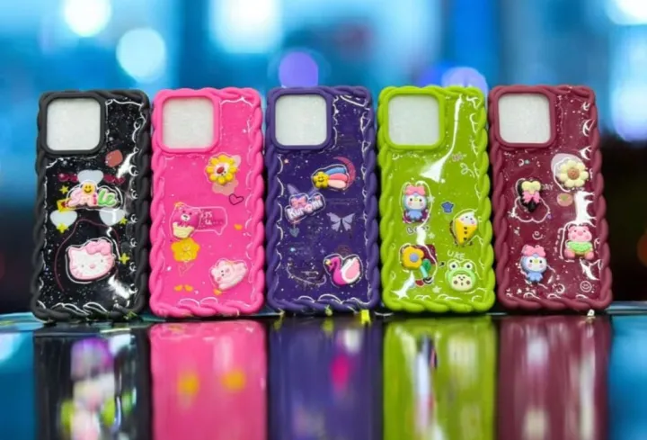 3D Cute Back Cover Cartoon Designs: Hello Kitty Kuromi Cinnamoroll and ...
