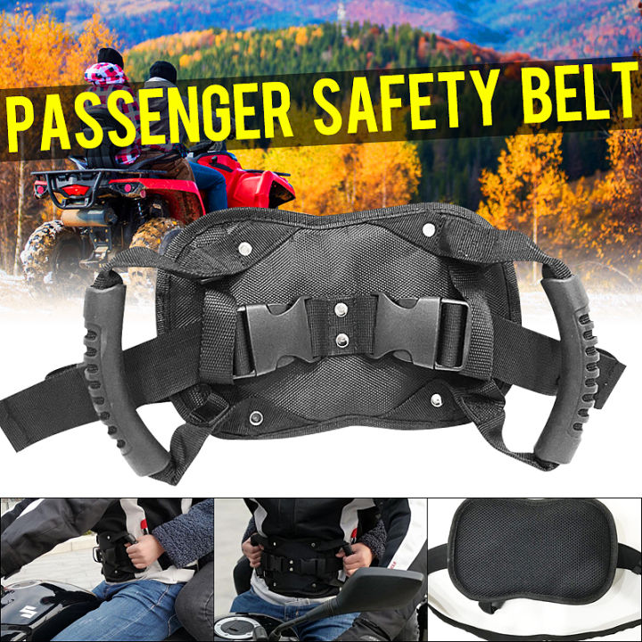Universal Motors Passenger Safety Belt Fits Motorcycle ATV Snowboard ...