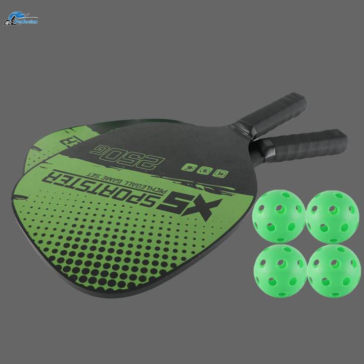 Set of 2 Pickleball Racquets Pickleball Rackets and Balls | Daraz.lk