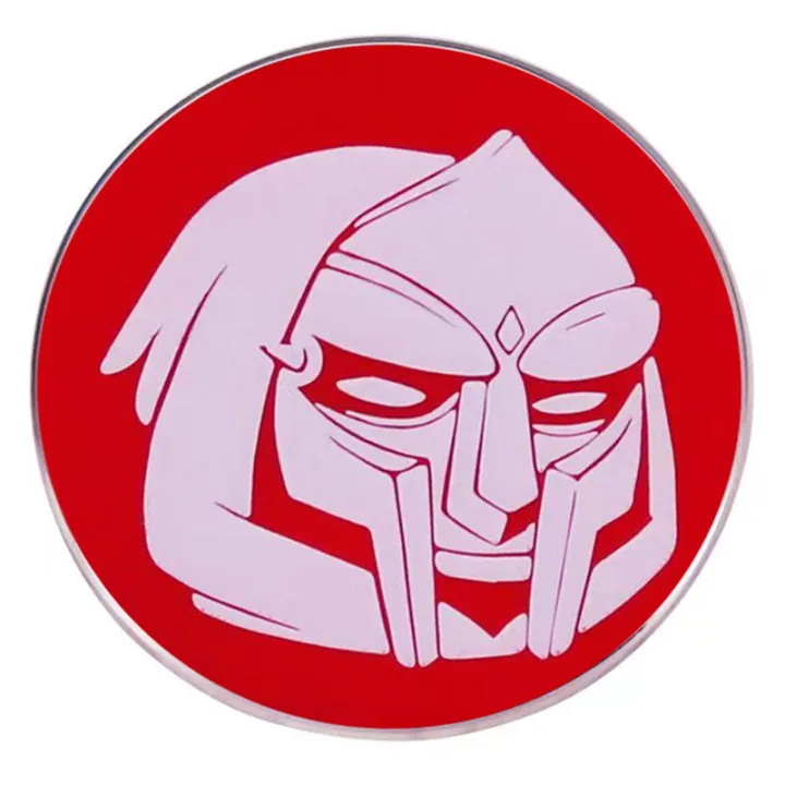 【Qorro】MF DOOM Doom Brooch Hip Hop Rock Punk Music Rapper Pin Metal ...