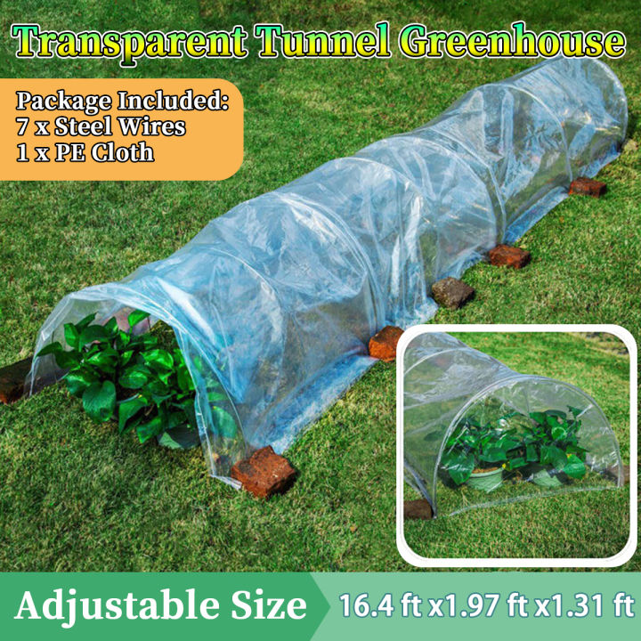 Outsunny Tunnel Garden Greenhouse Adjustable Grow Protect Plant ...
