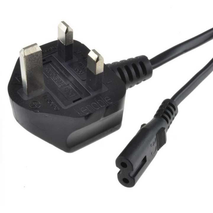LED TV Power Cord Cable AC 3 Pin to 2 Pin Plug 1.5M with 13A Flug (TV ...