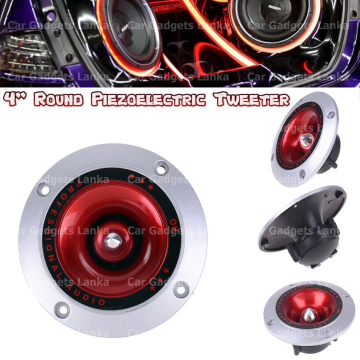 Subwoofer Piezoelectric Red Colour Round Tweeter With Head Driver ...