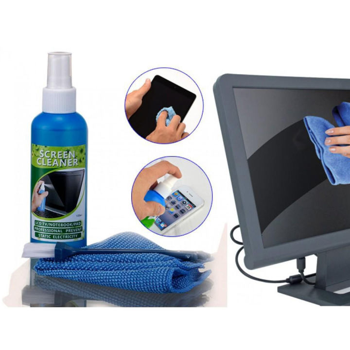 Screen Cleaner solution spray kit for LCD / LED / TV's / Laptops ...