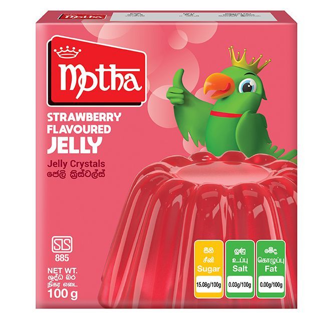 Motha Jelly Strawberry Flavour - 100.00 g | Daraz.lk