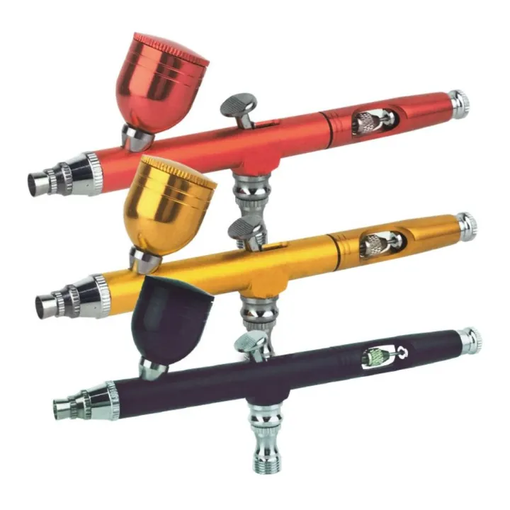 Air Paint Tattoo Painting Handheld Dual Action Airbrush Kit Compressor ...