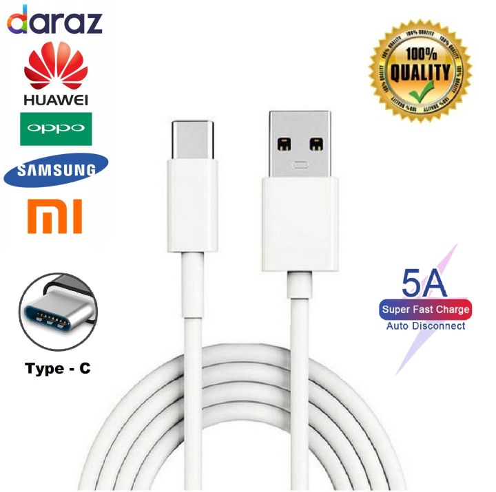 USB Cable Type C Data and Charging Cables. Cable Support 2A Quick ...