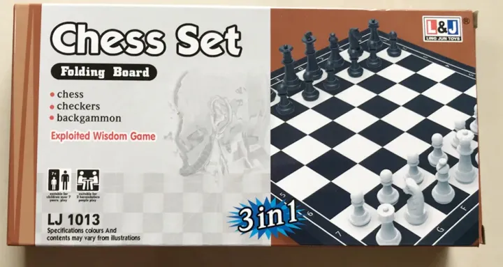 Intelligent Chess Game, Plastic Chess Set, 3 in 1 Chess Set | Daraz.lk