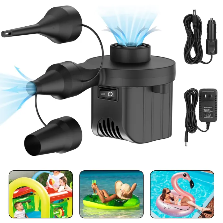 Home and Car Dual Purpose Inflation Pump Inflatable Mattress Pump Car ...