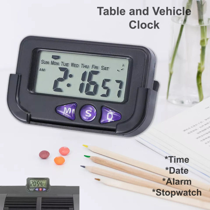 Car Dash Board and Home Table Clock Digital Clock Examination Use Clock ...