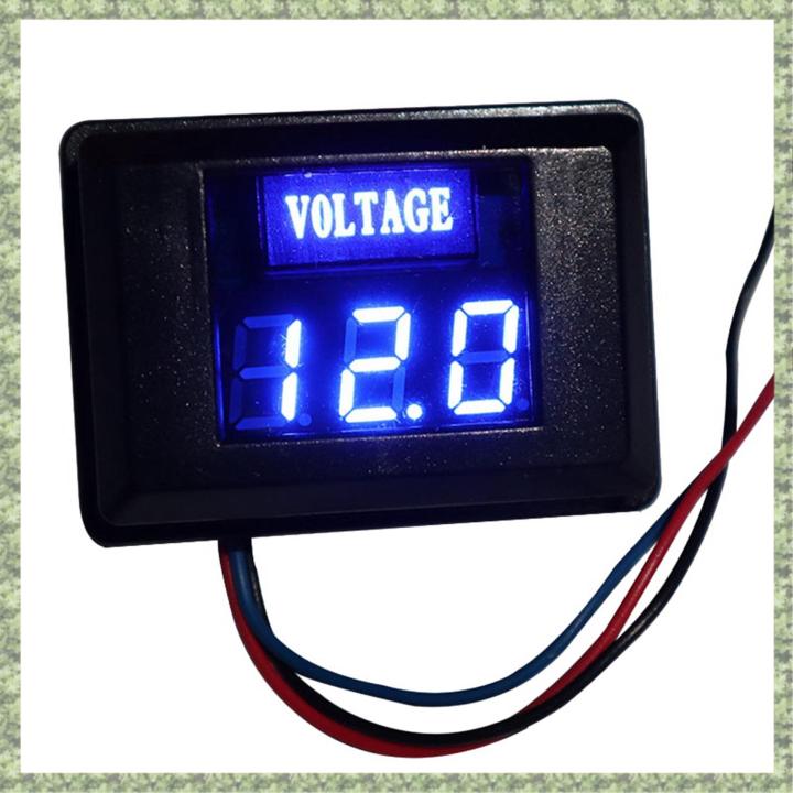 Ktteay 12V Digital Voltmeter Voltage Tester Gauge Bright LED Display ...